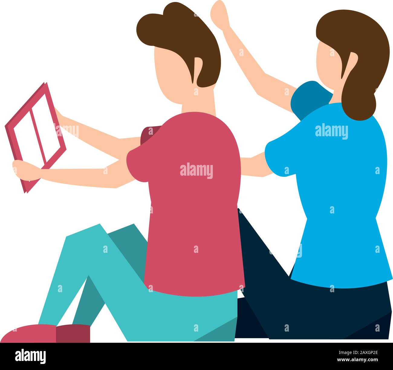 Characters read Stock Vector Images - Alamy