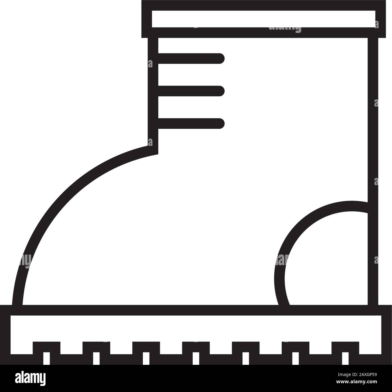 boot shoe construction isolated icon Stock Vector Image & Art - Alamy