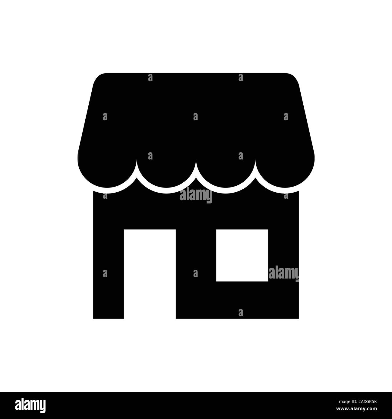 Shop building icon vector isolate on white background for graphic ...