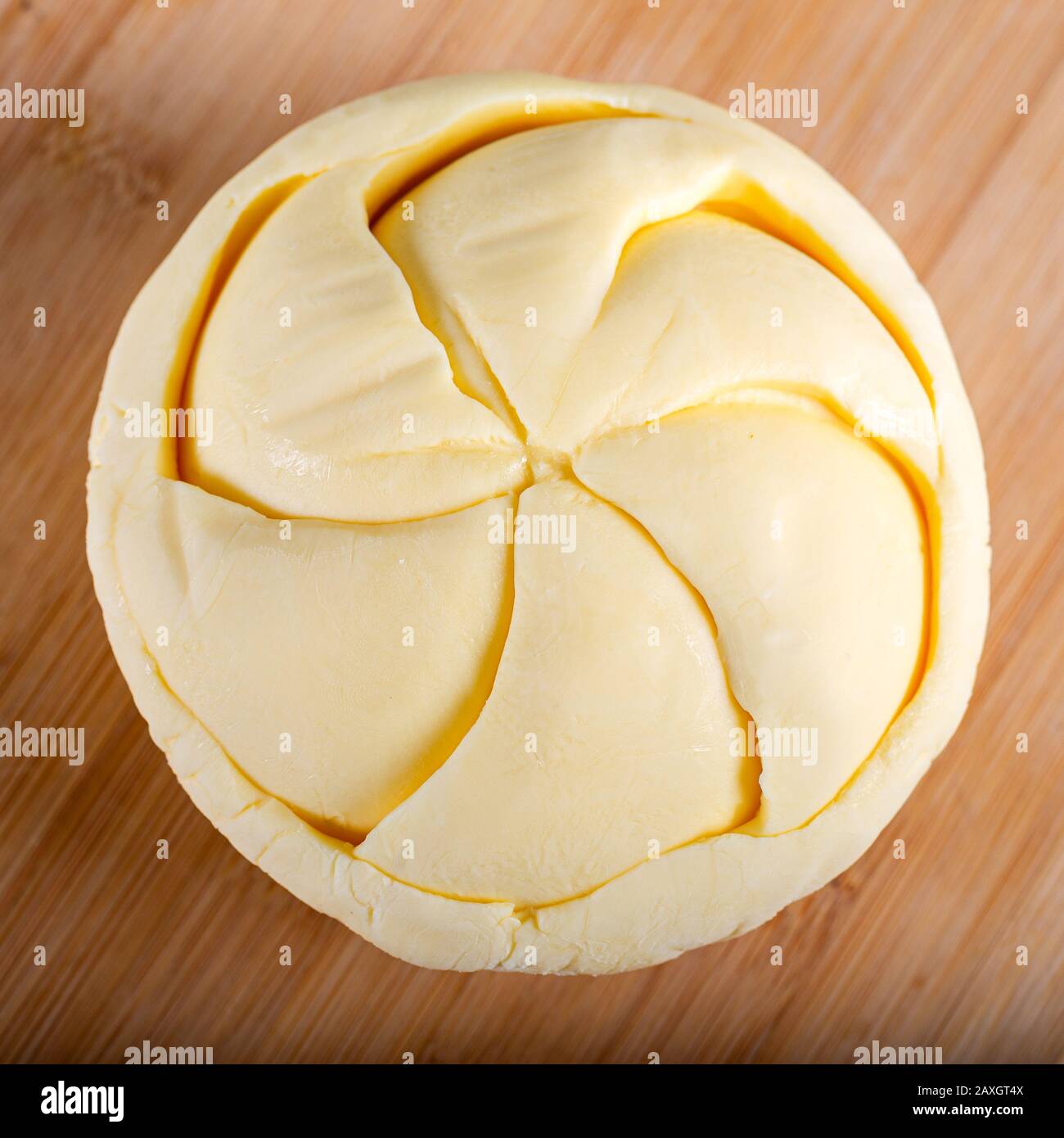 Top view from farm butter on wooden background Stock Photo - Alamy
