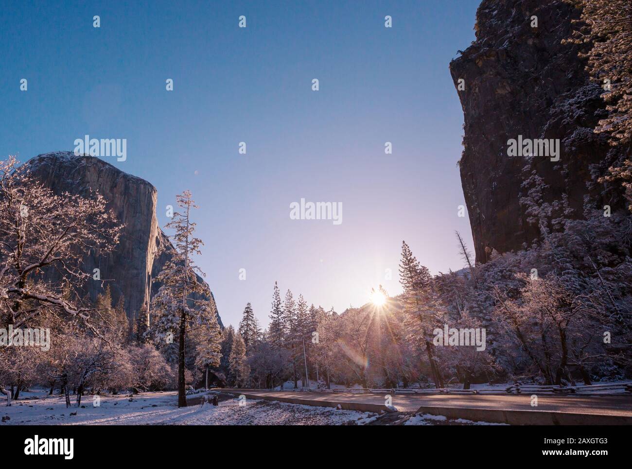 Beautiful early spring landscapes in Yosemite National Park, Yosemite ...