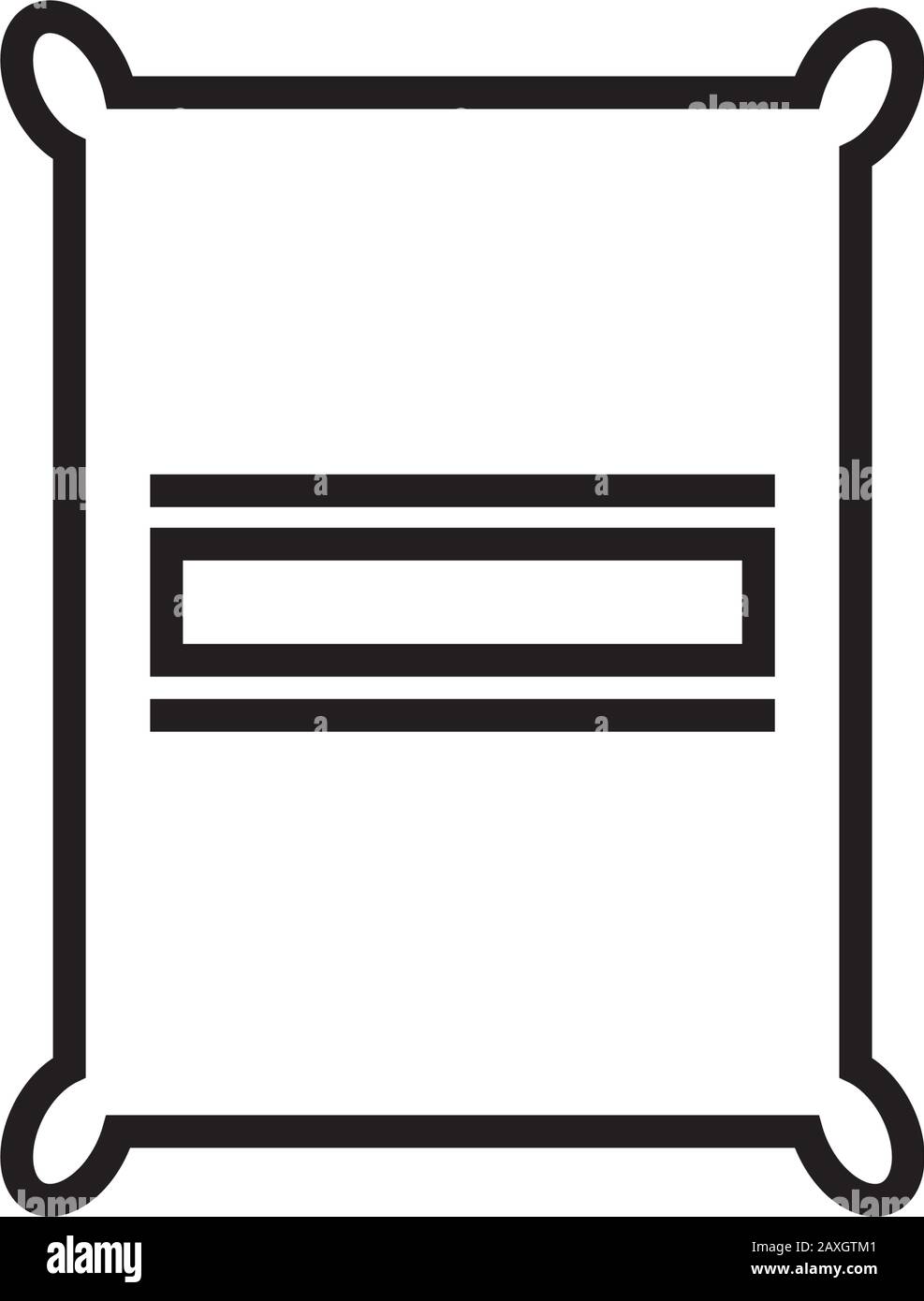 concrete sack bulk isolated icon Stock Vector Image & Art - Alamy