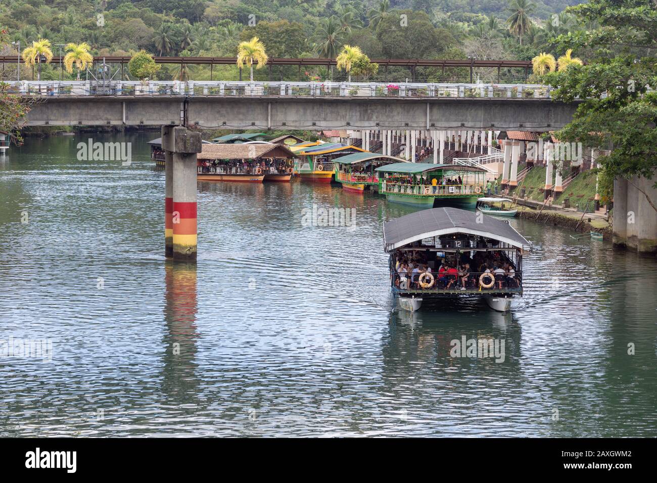 Bohol, Philippines - January, 27, 2020: Floating buffet restaurant ...