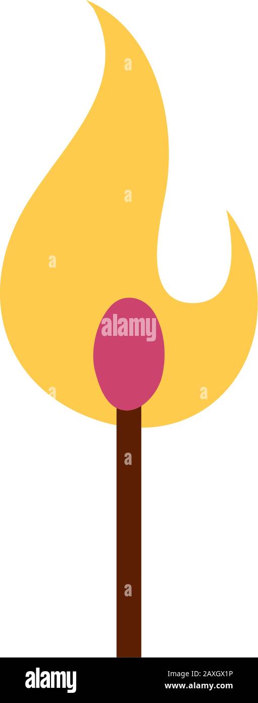 match fire flame isolated icon Stock Vector Image & Art - Alamy