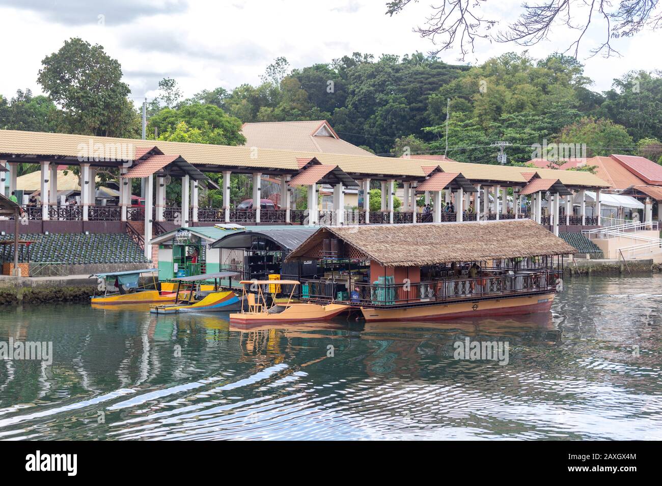 Tropical Loboc river at the island Bohol in the Philippines Stock Photo ...