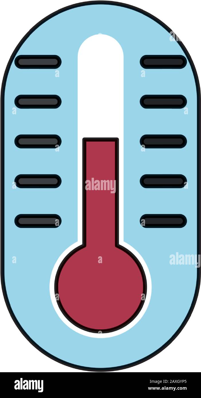 thermometer temperature measure isolated icon Stock Vector Image & Art ...