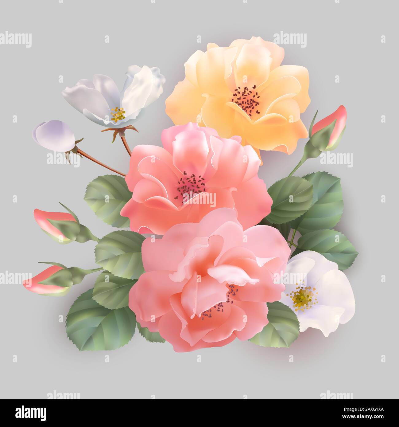 Festive flower arrangement Stock Vector Image & Art - Alamy