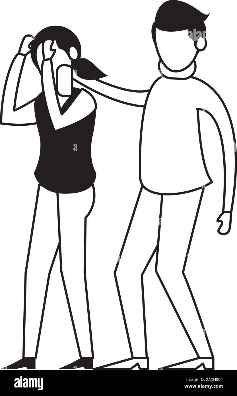 friends couple avatars characters icon Stock Vector Image & Art - Alamy