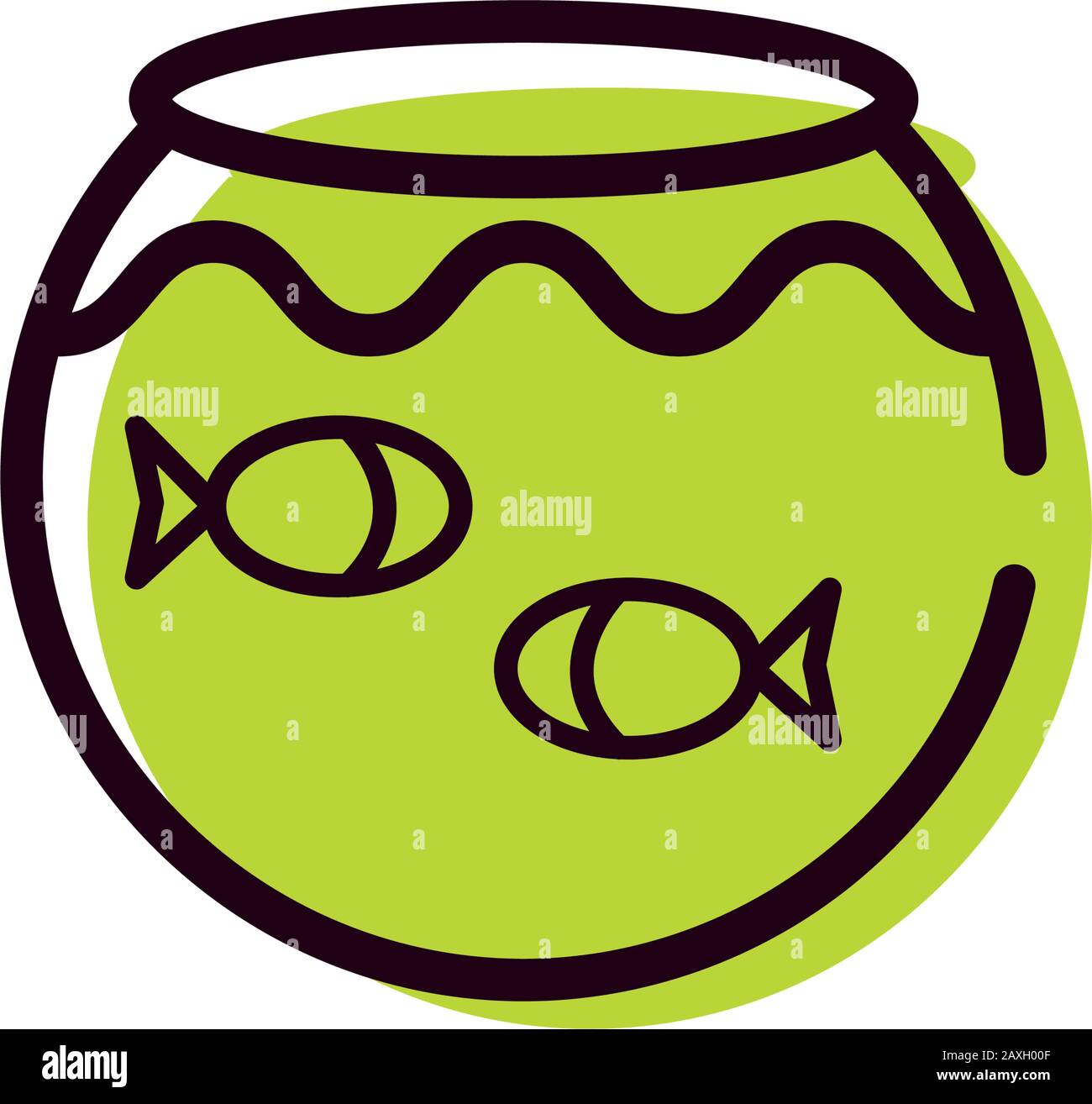 cute little fish in aquarium Stock Vector Image & Art - Alamy