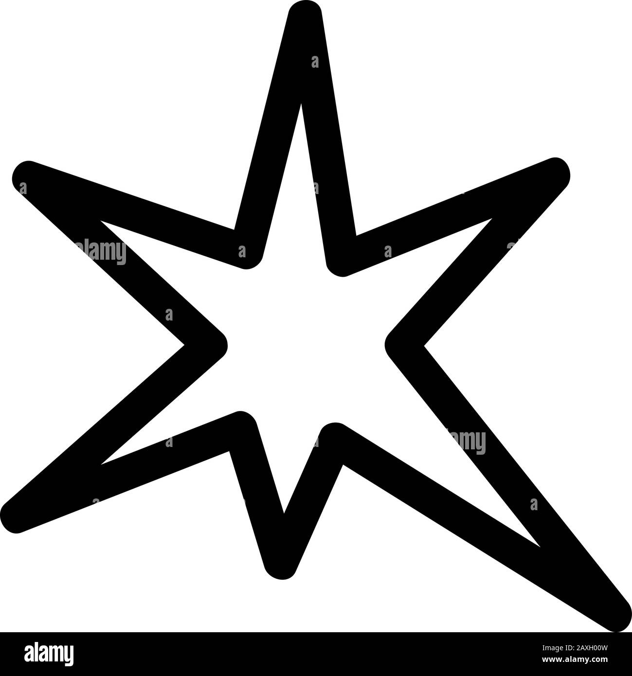 Star shining glitter icon vector. Isolated contour symbol illustration ...