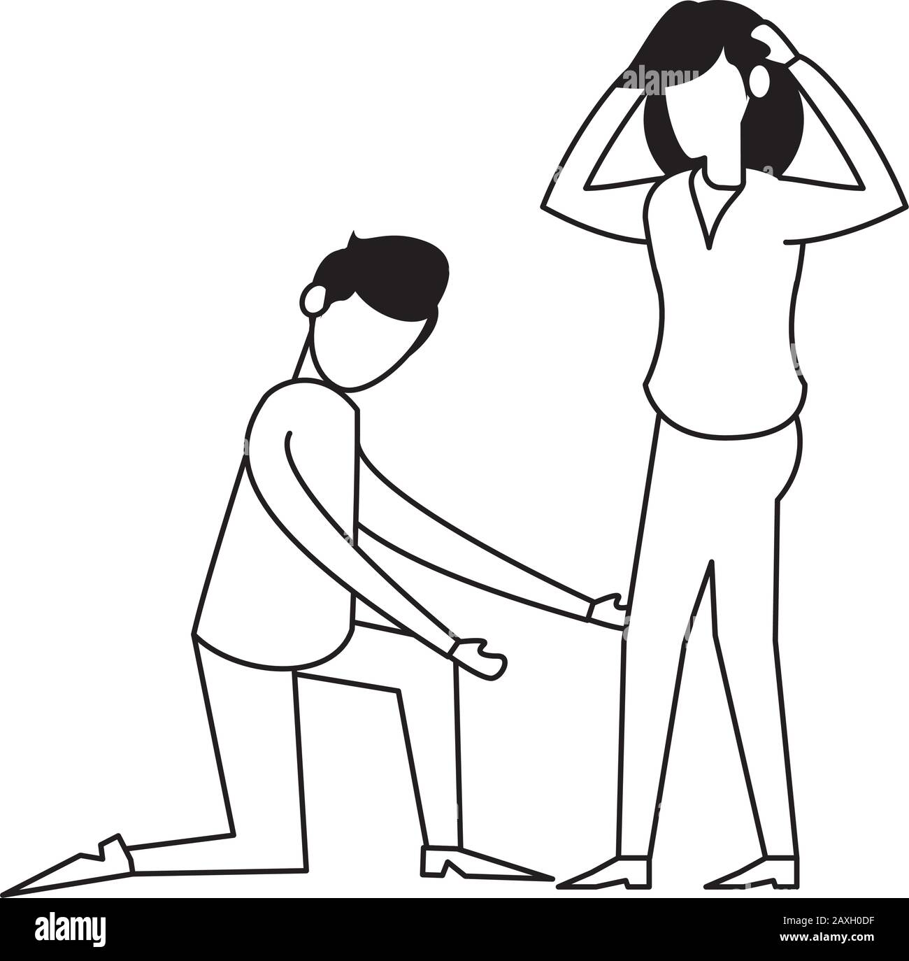 friends couple avatars characters icon Stock Vector Image & Art - Alamy