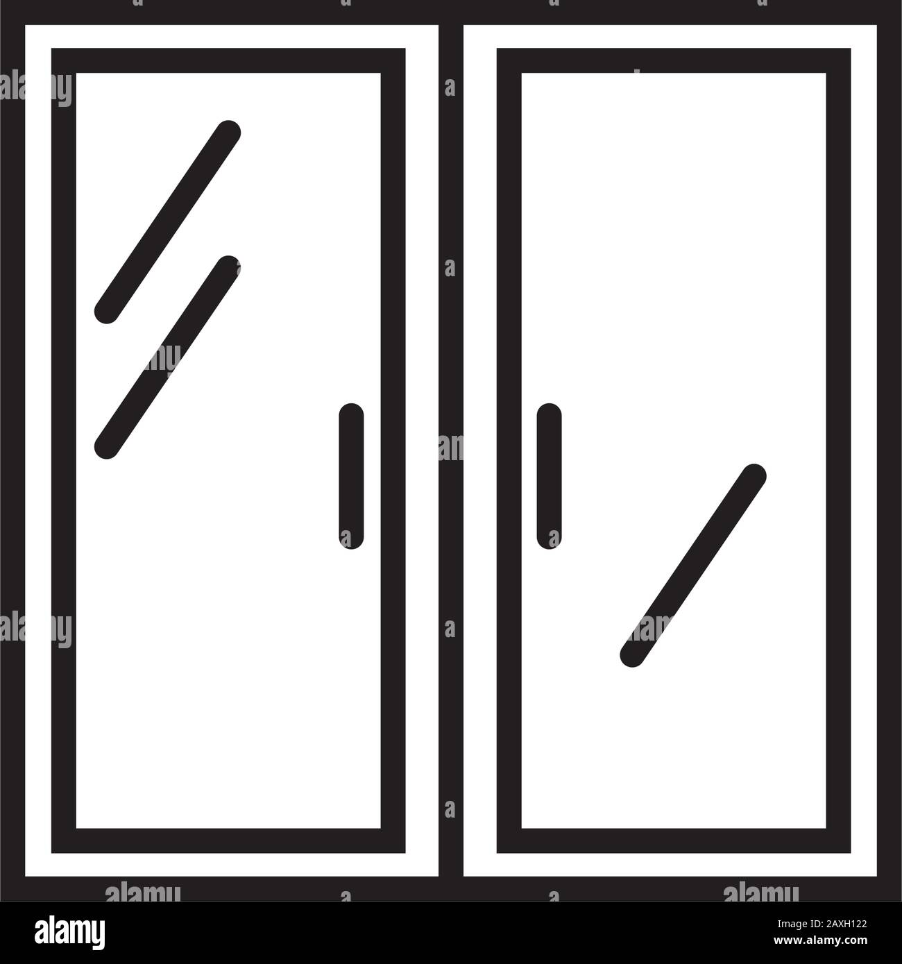 house window scene isolated icon Stock Vector Image & Art - Alamy