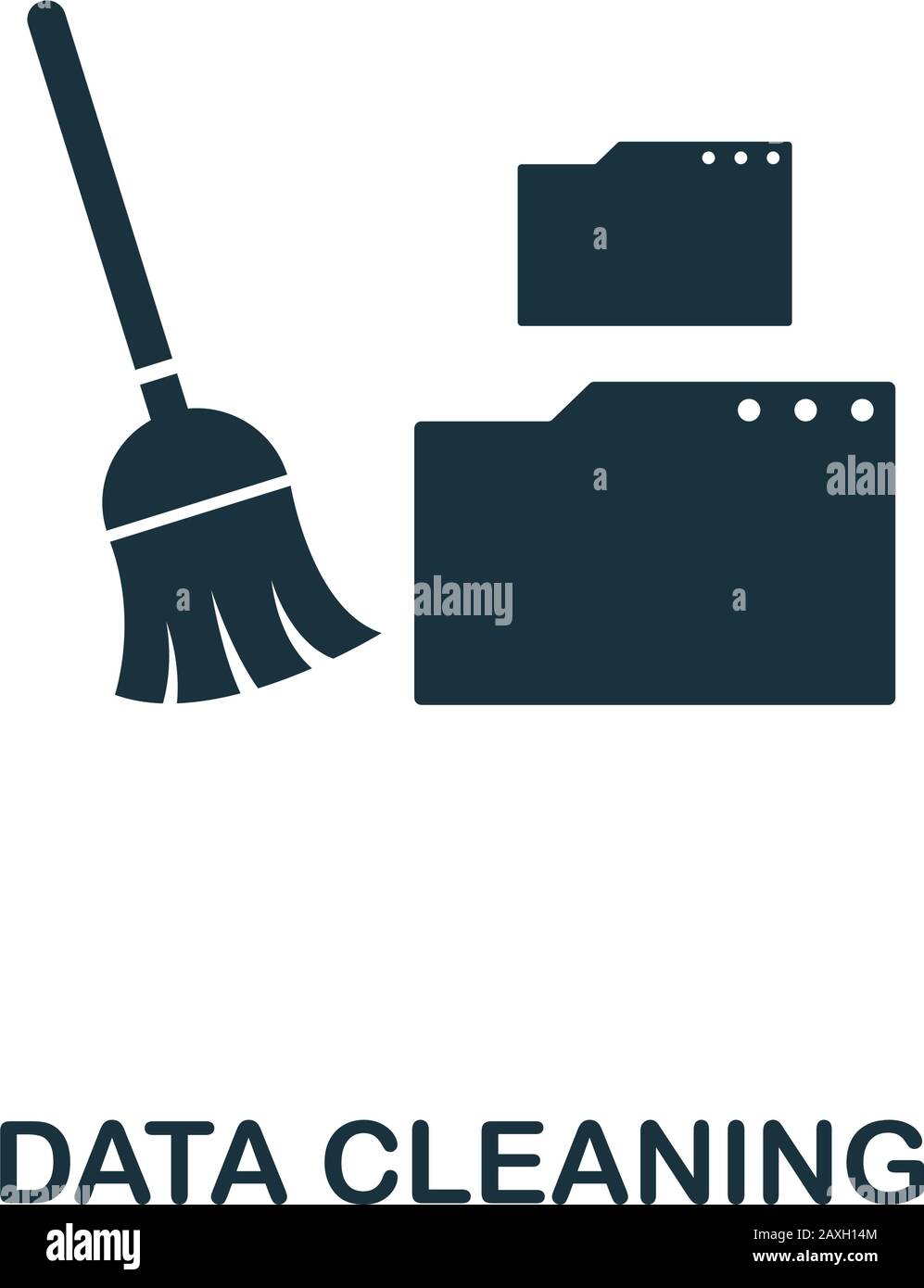 Data Cleaning icon. Simple element from data organization collection ...