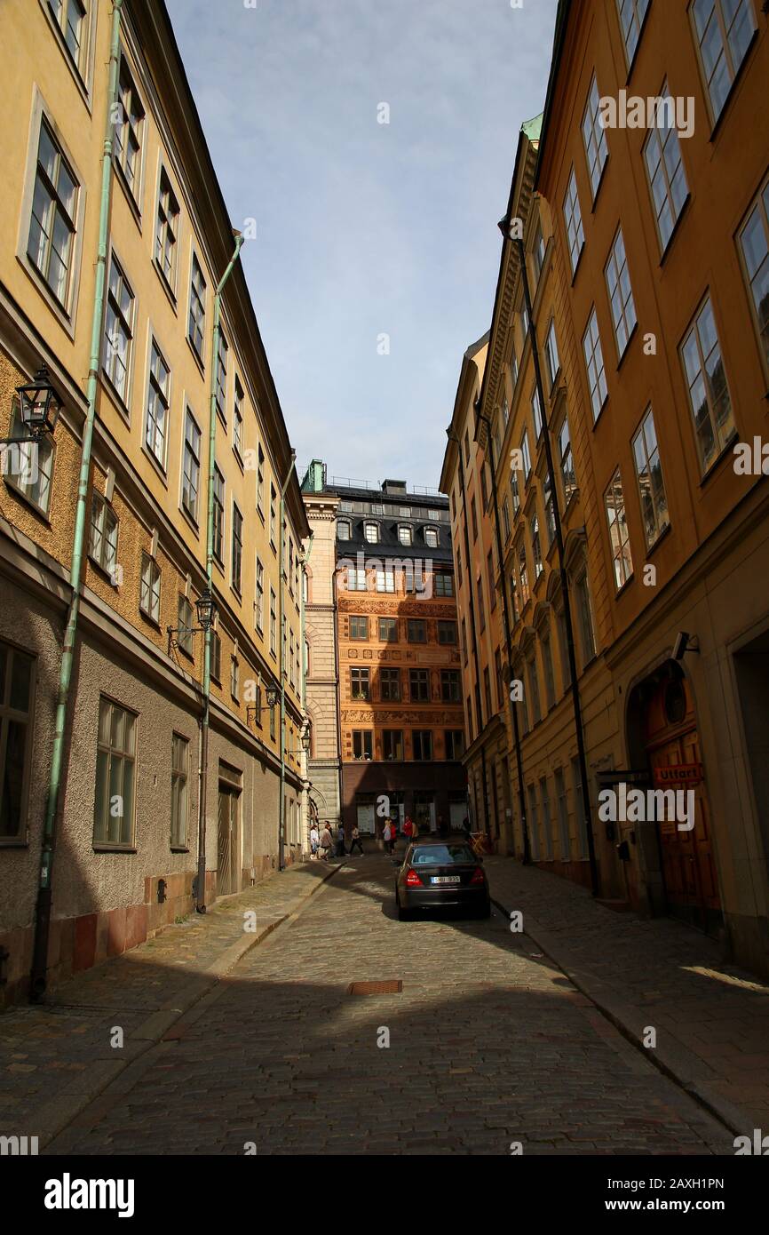Stockholm / Sweden - 29 Jun 2012: The street in Stockholm, Sweden Stock ...