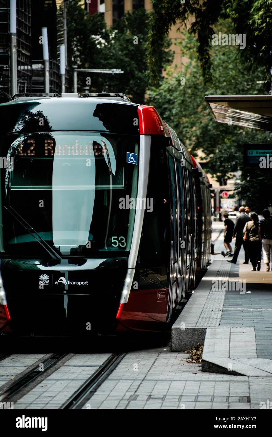 Light-rail in Sydney Australia Stock Photo - Alamy