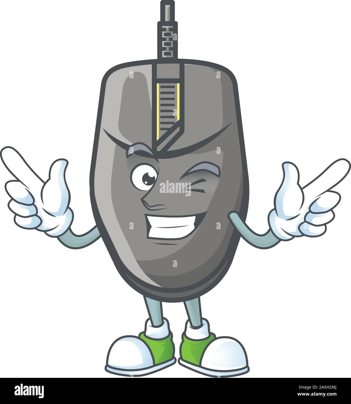 Cartoon computer mouse face Cut Out Stock Images & Pictures - Alamy