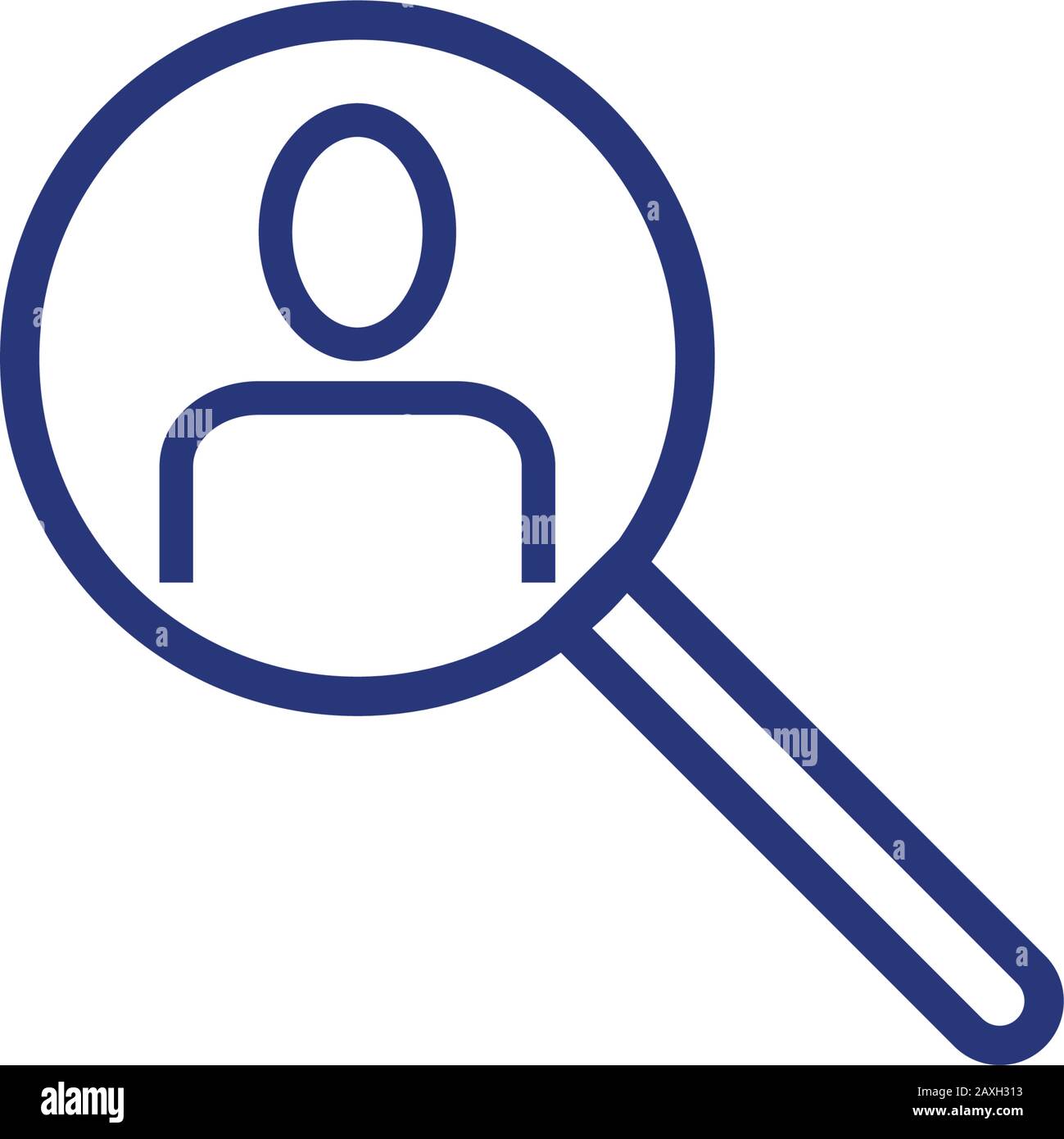 avatar business person in magnifying glass Stock Vector Image & Art - Alamy