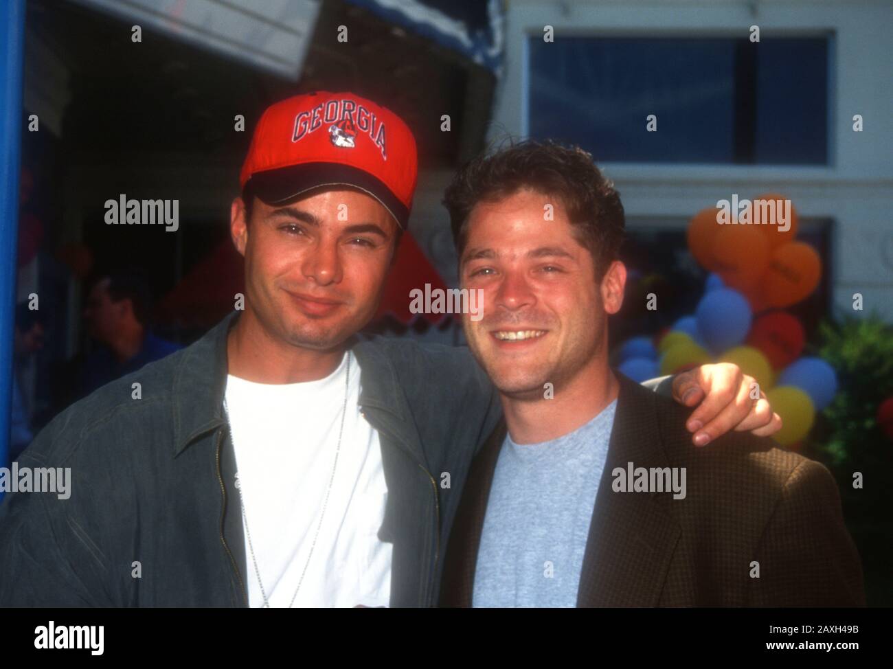 Westwood, California, USa 9th July 1995 Actor Matt Borlenghi and actor ...