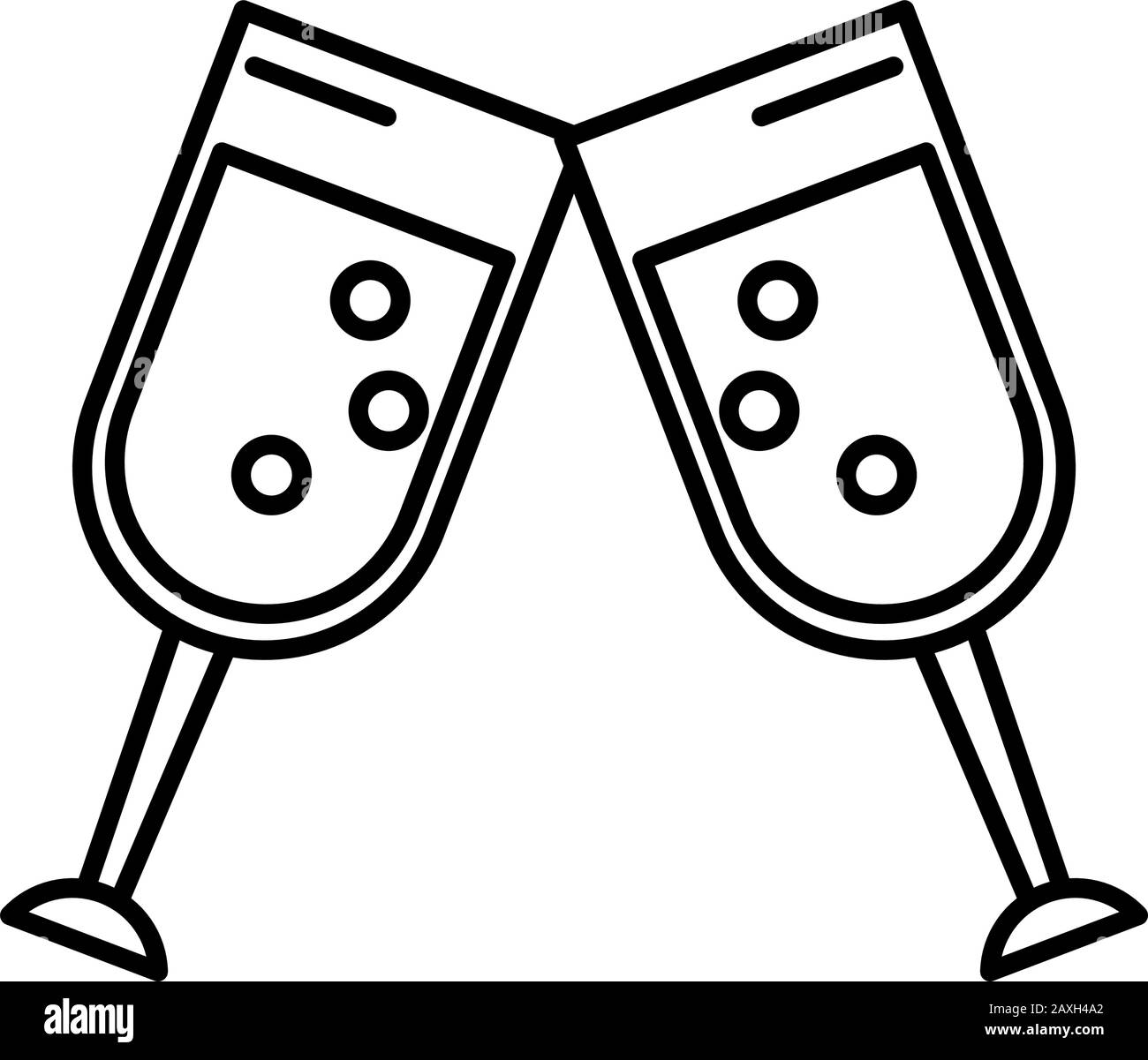 wine cups glasses toast icon Stock Vector Image & Art - Alamy