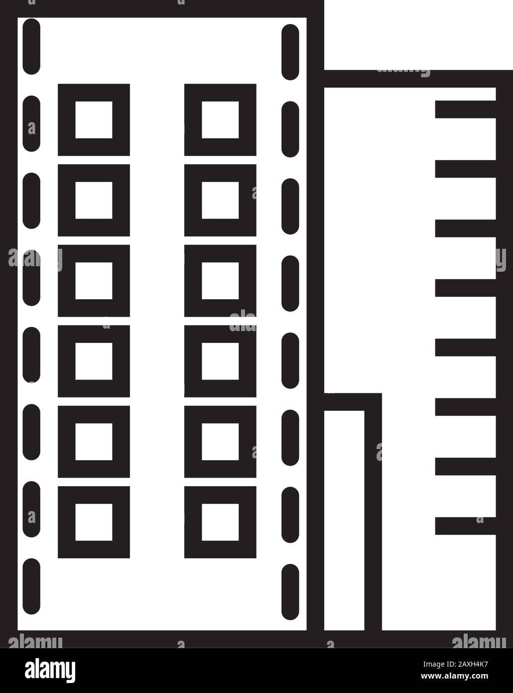 building front facade isolated icon Stock Vector Image & Art - Alamy