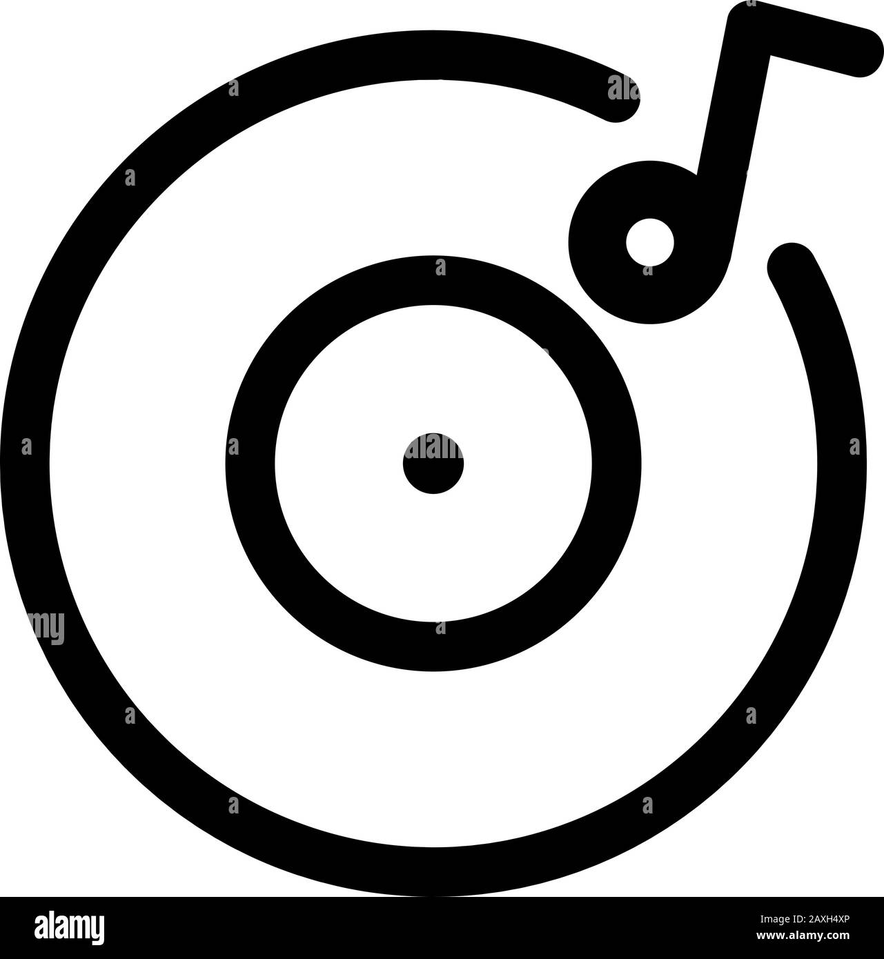 Rock music icon vector. Isolated contour symbol illustration Stock ...