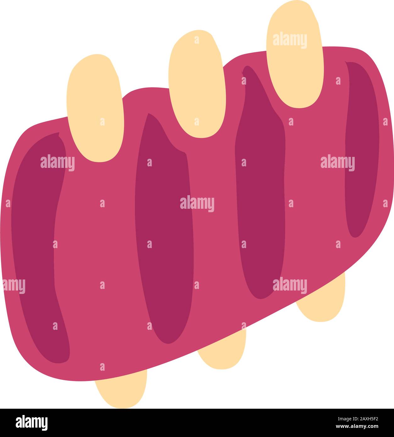 bbq ribs food isolated icon Stock Vector Image & Art - Alamy