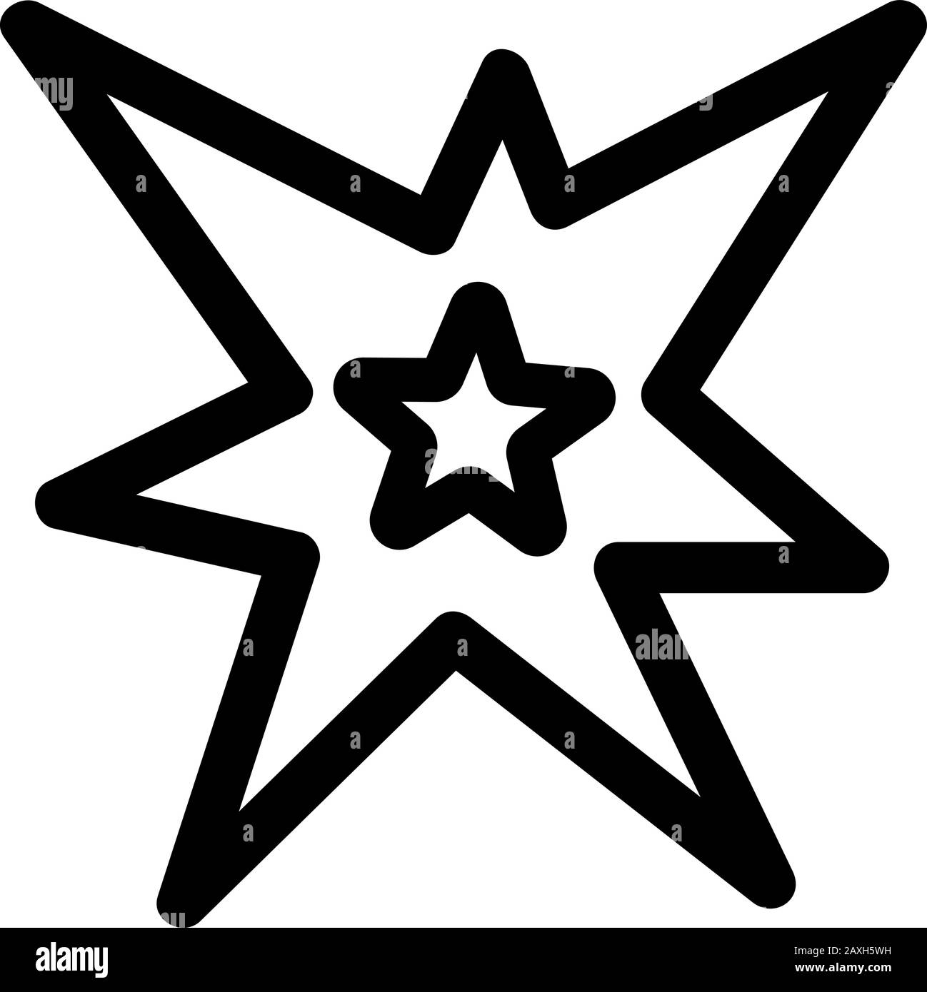 Star shining glitter icon vector. Isolated contour symbol illustration Stock Vector Image & Art ...