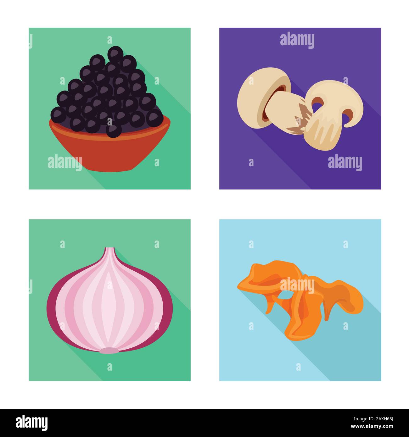Isolated object of taste and product icon. Collection of taste and ...