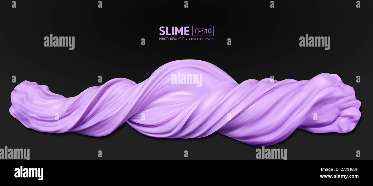 purple realistic slime on a black background Stock Vector Image & Art ...
