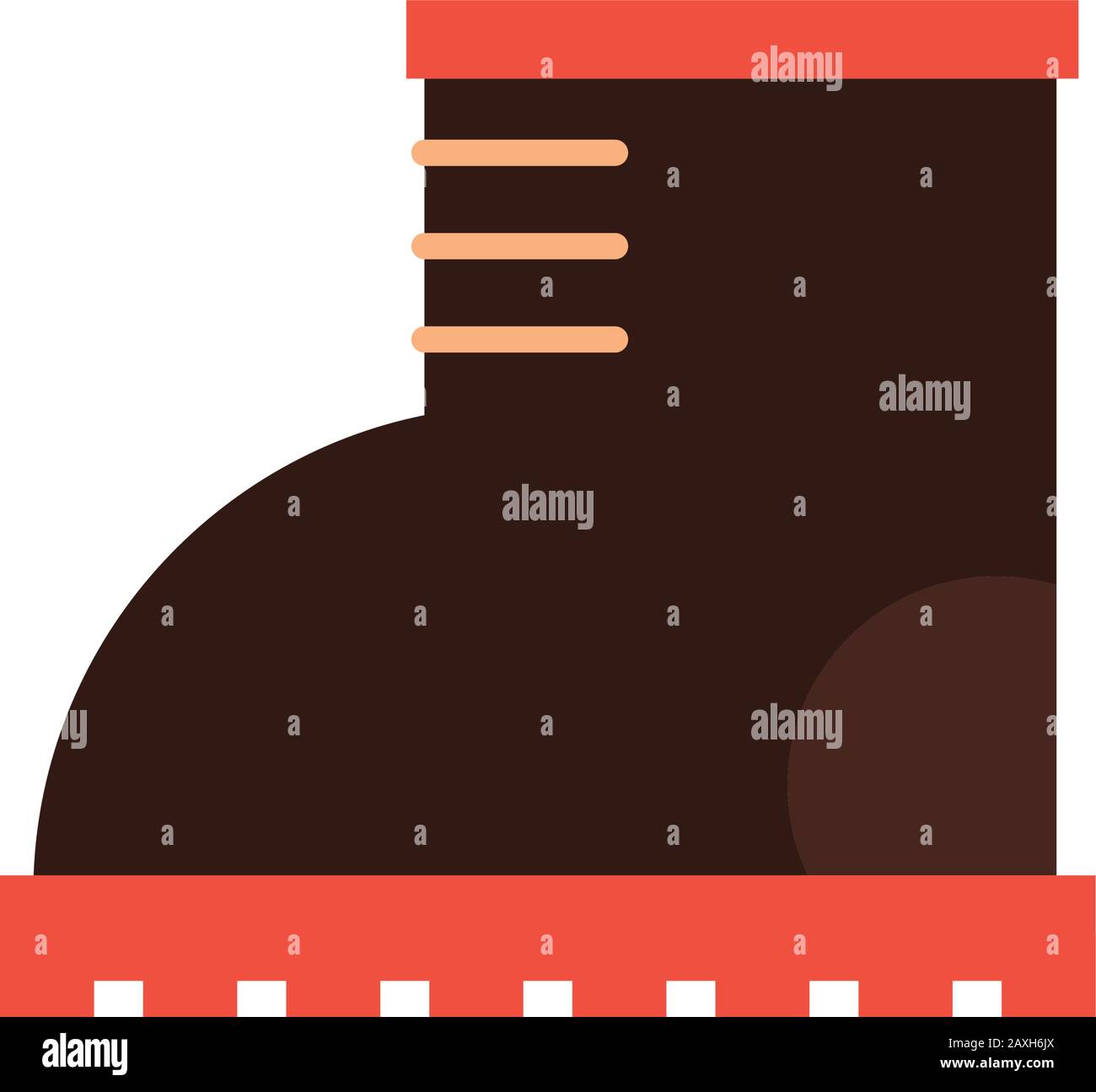 boot shoe construction isolated icon Stock Vector Image & Art - Alamy