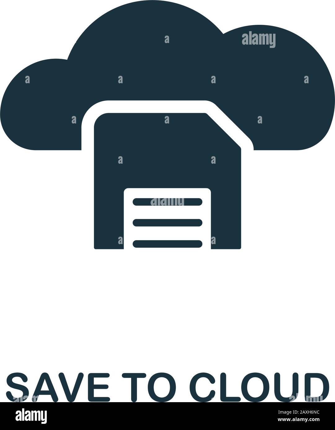 Save To Cloud icon. Simple element from data organization collection ...