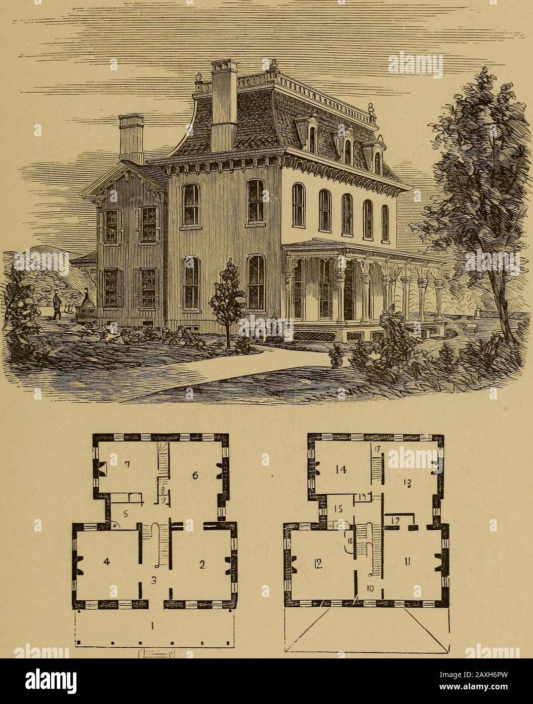 Second Empire House Plans Architectural Styles Of Southern Indiana: