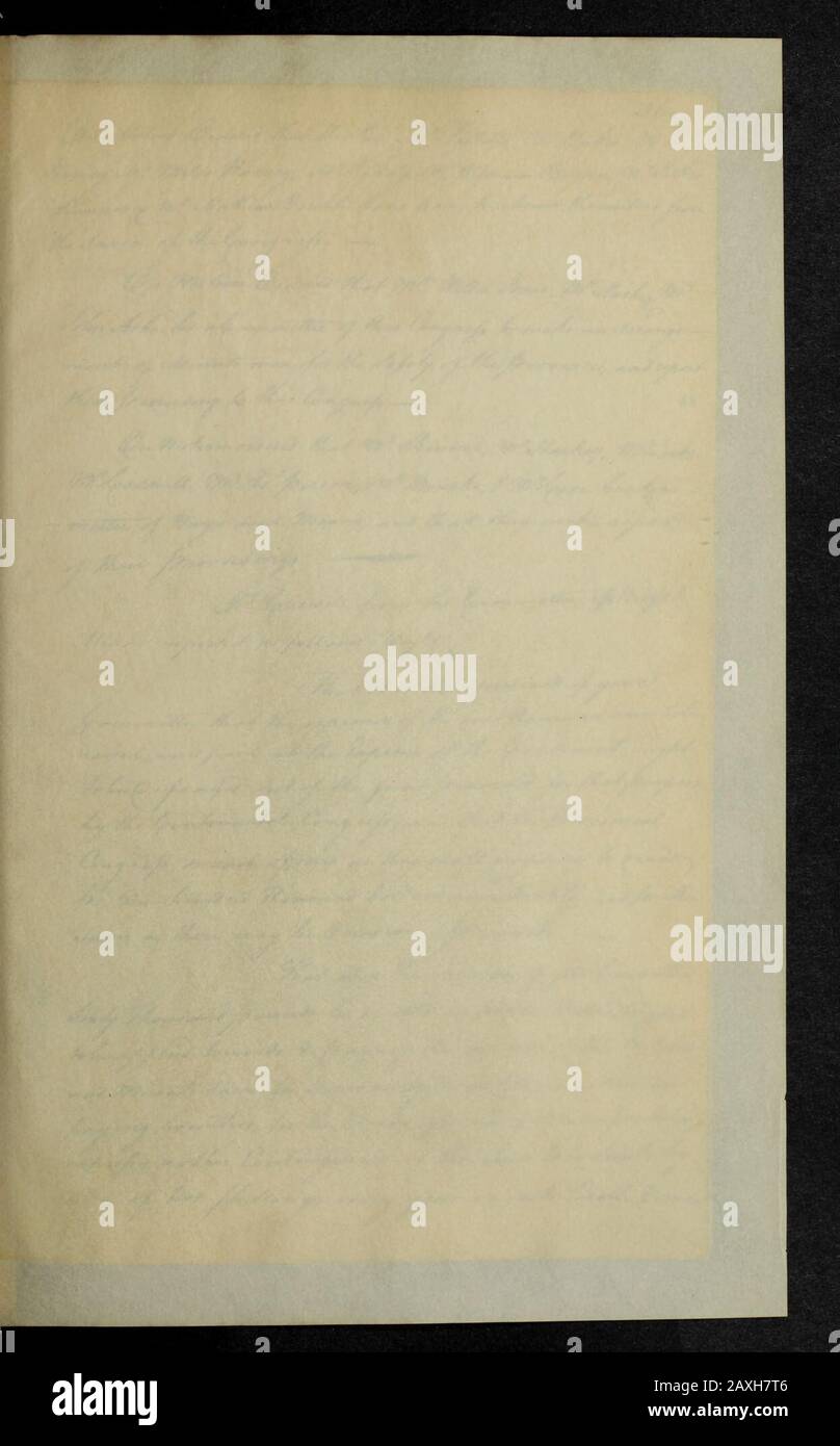 Journal of sessions and votes [manuscript] Stock Photo - Alamy