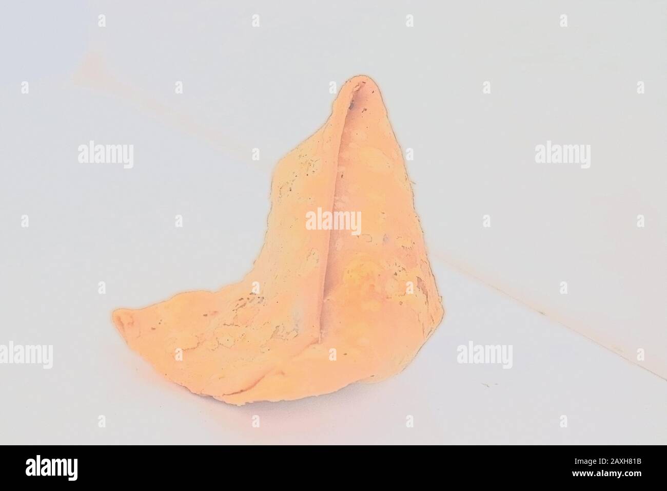 Illustration painting Asian food. Vegetarian samosa (samosas) with ...