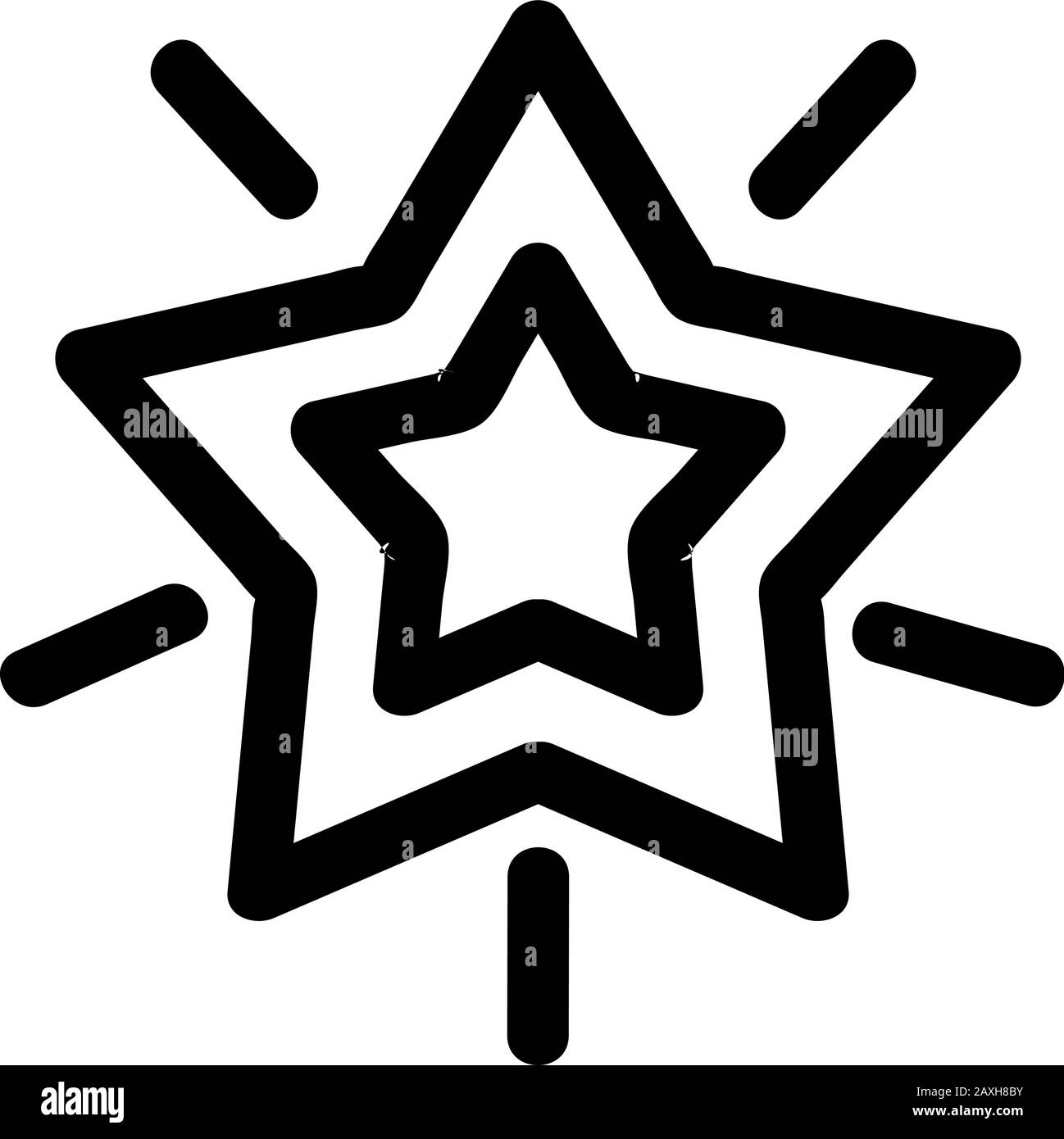 Rock music icon vector. Isolated contour symbol illustration Stock ...