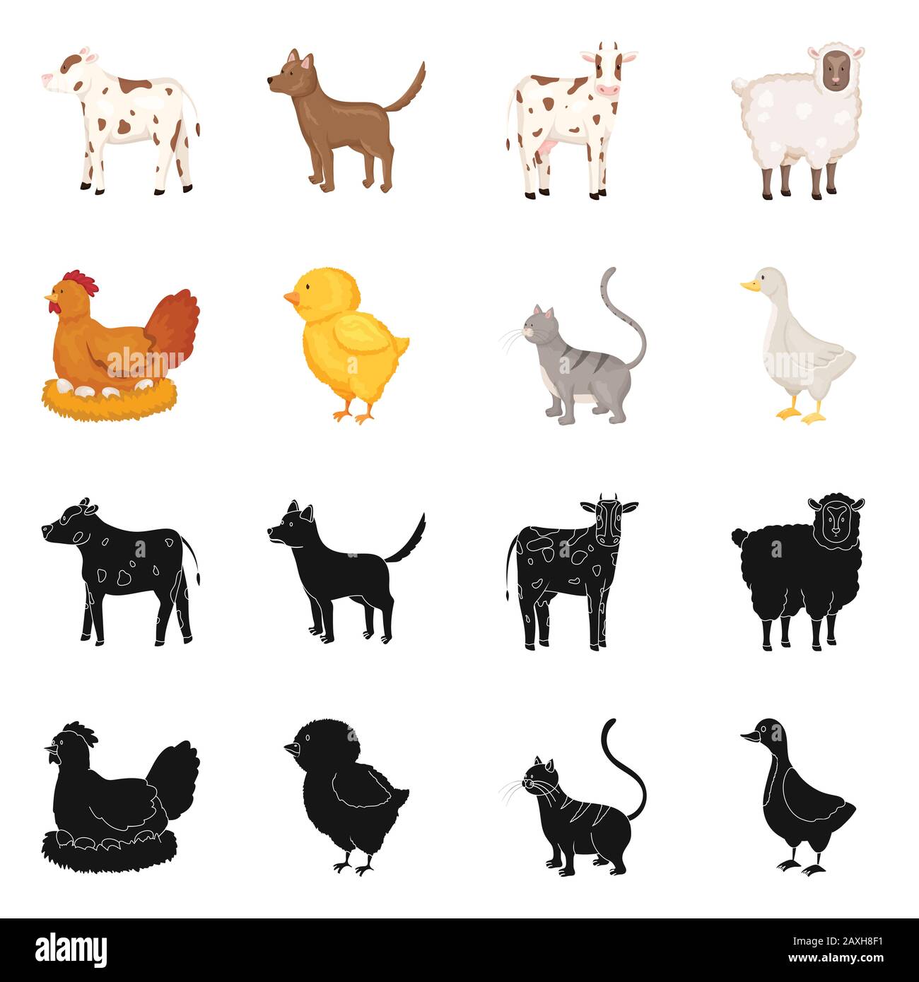 Vector illustration of breeding and kitchen icon. Set of breeding and ...