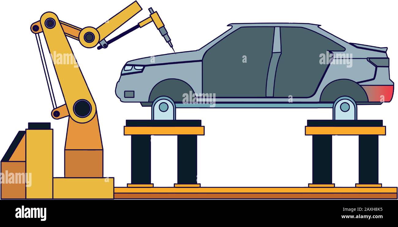 Robot arm car Stock Vector Images - Alamy