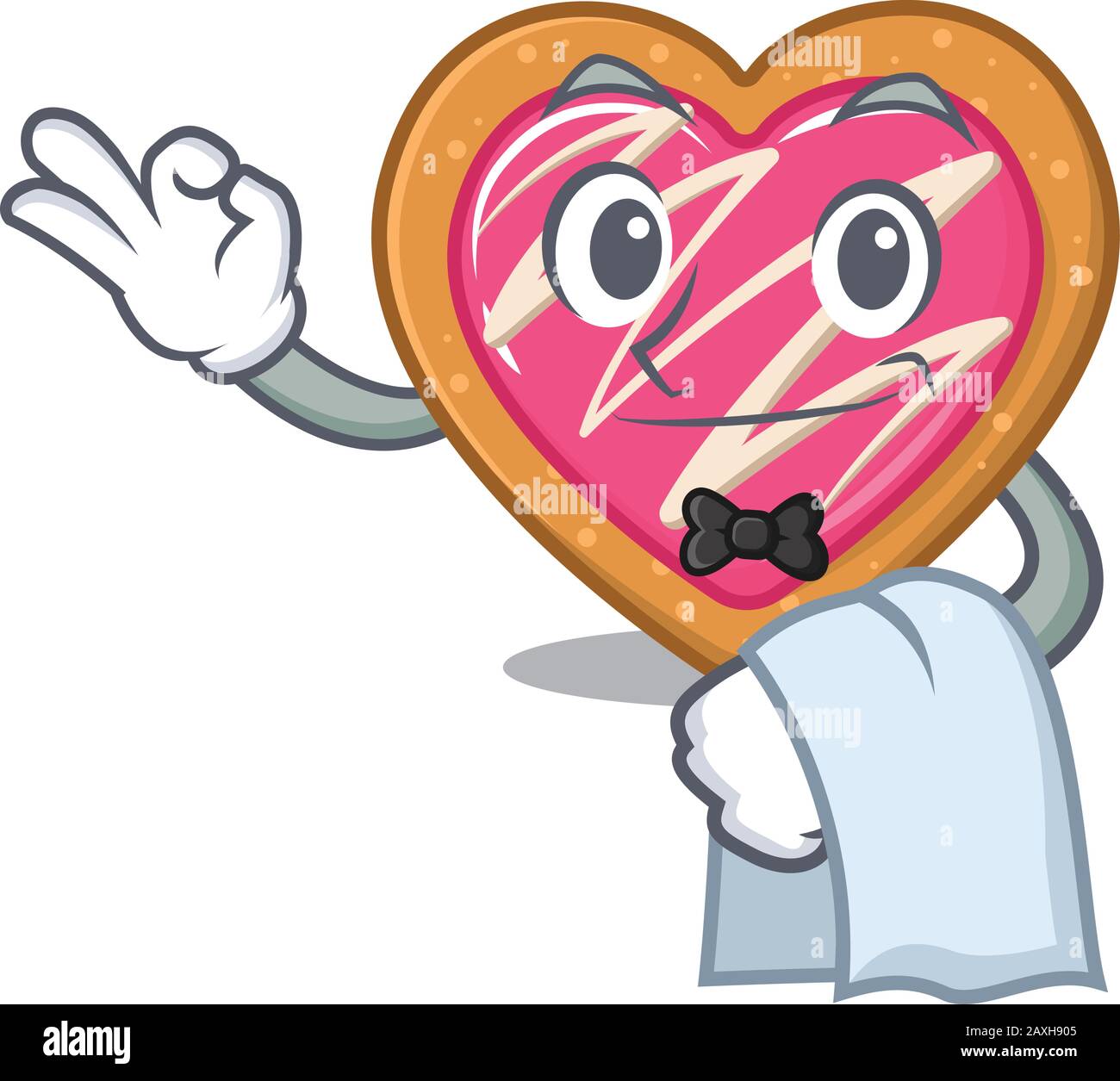 Sweet cookie heart character Stock Vector Images - Alamy