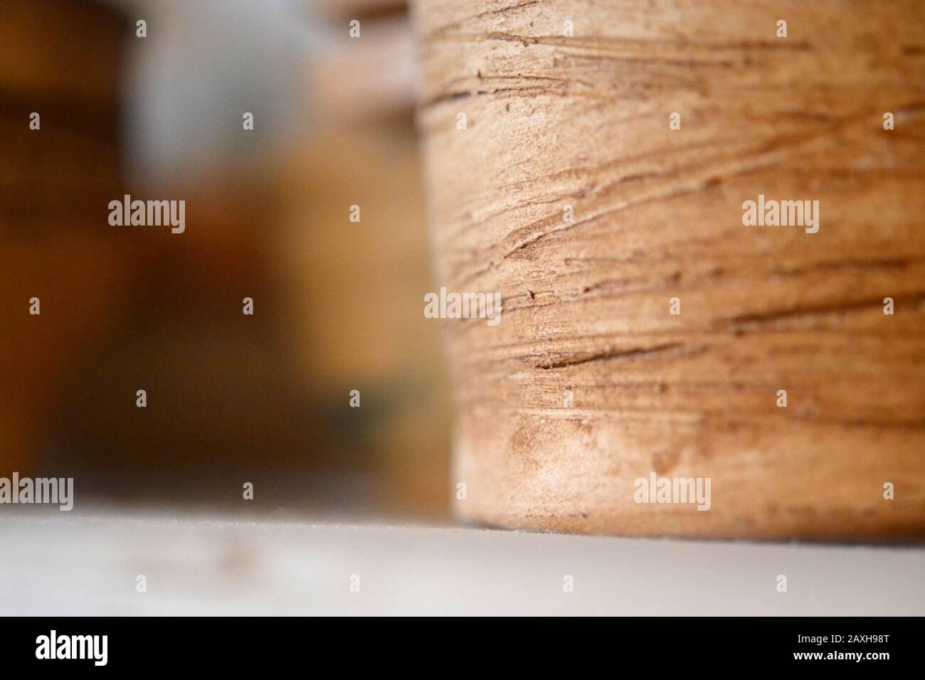 Side of pottery from clay with painted lines macro Stock Photo - Alamy