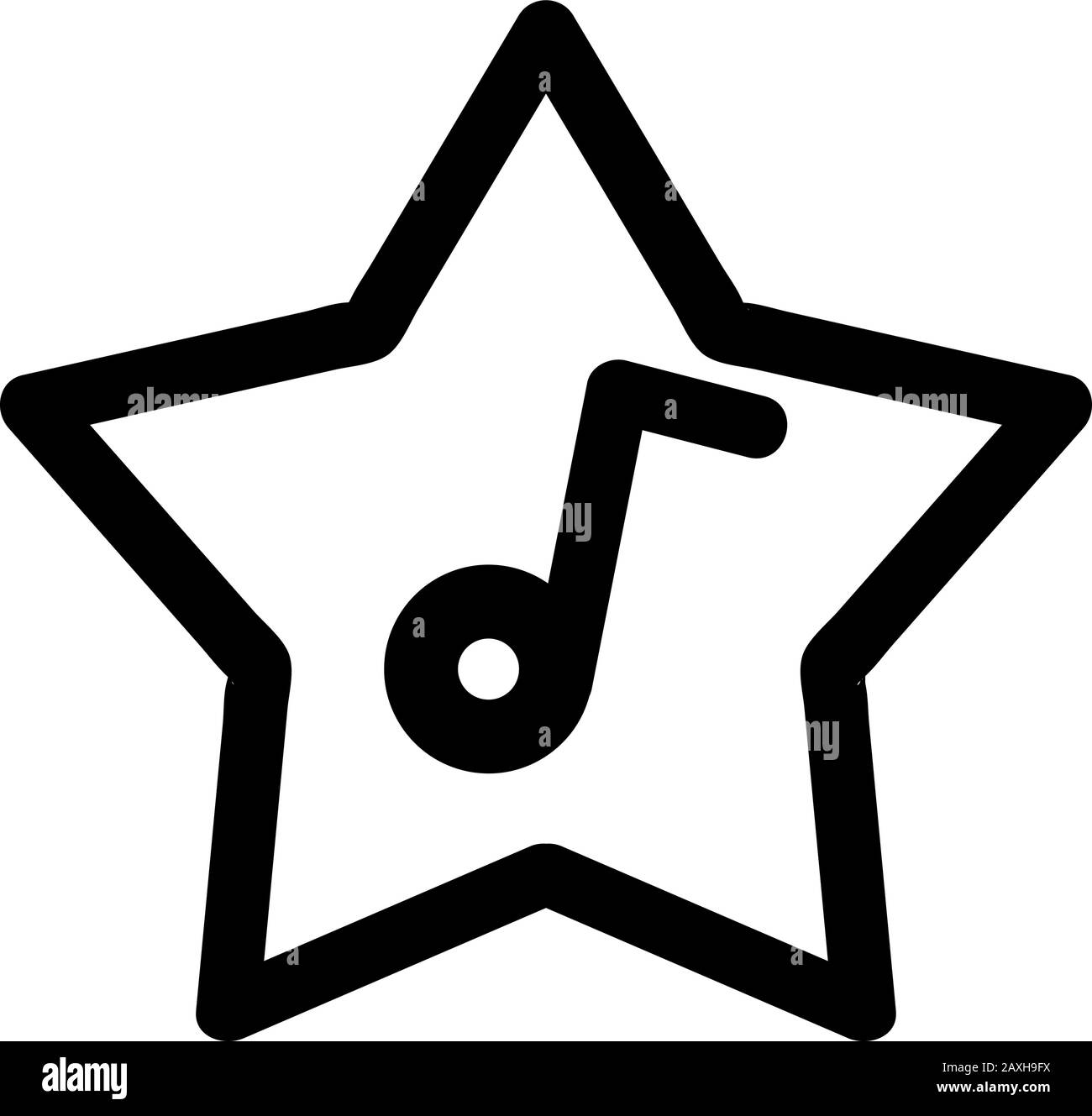 Rock music icon vector. Isolated contour symbol illustration Stock ...