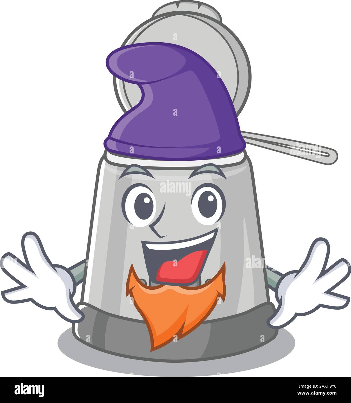 cartoon mascot of funny deep fryer dressed as an Elf Stock Vector Image ...