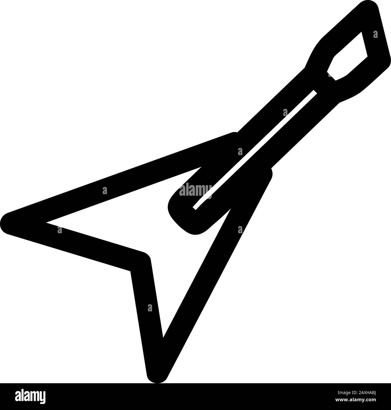 Rock music icon vector. Isolated contour symbol illustration Stock ...