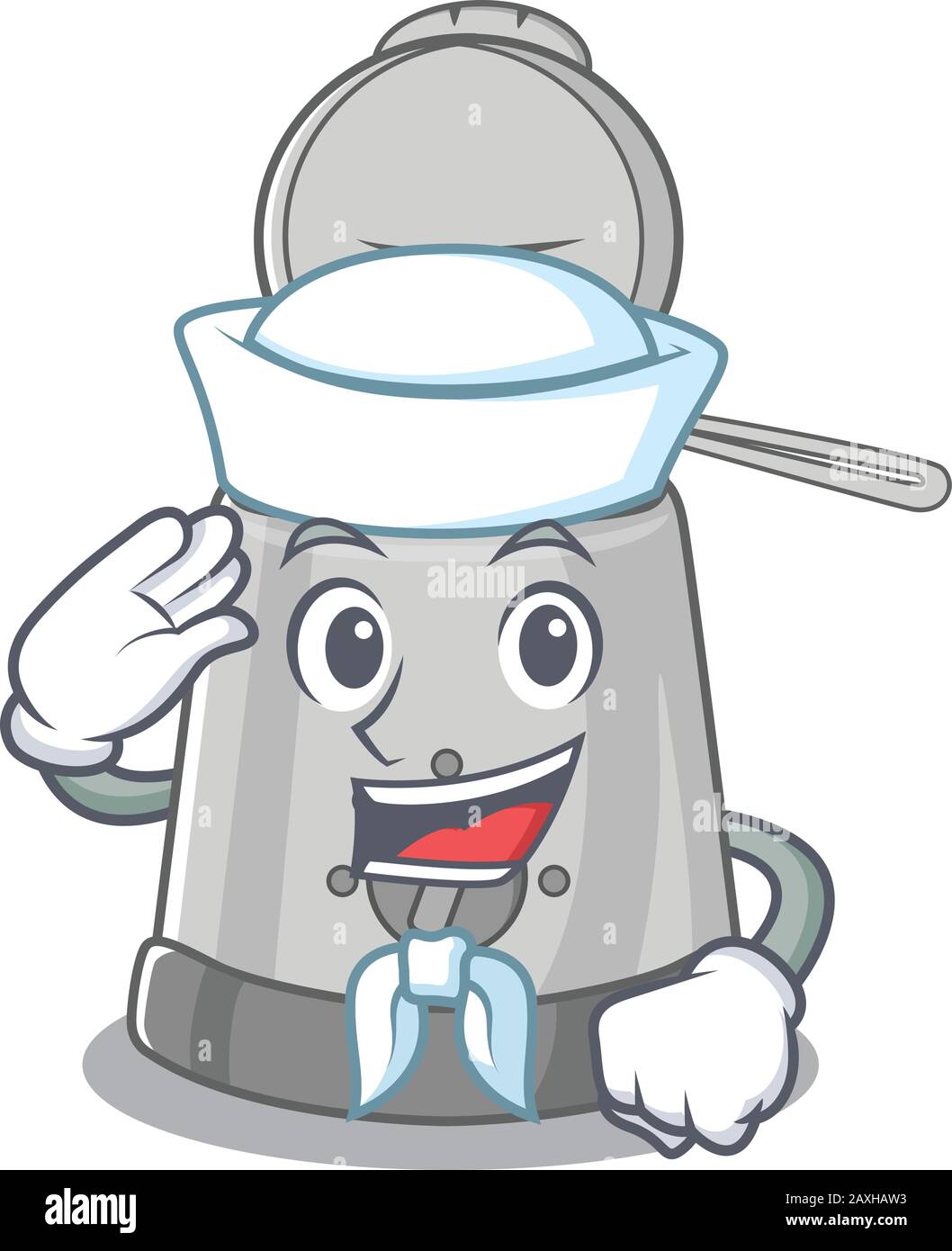 Deep fryer cartoon concept Sailor wearing hat Stock Vector Image & Art ...