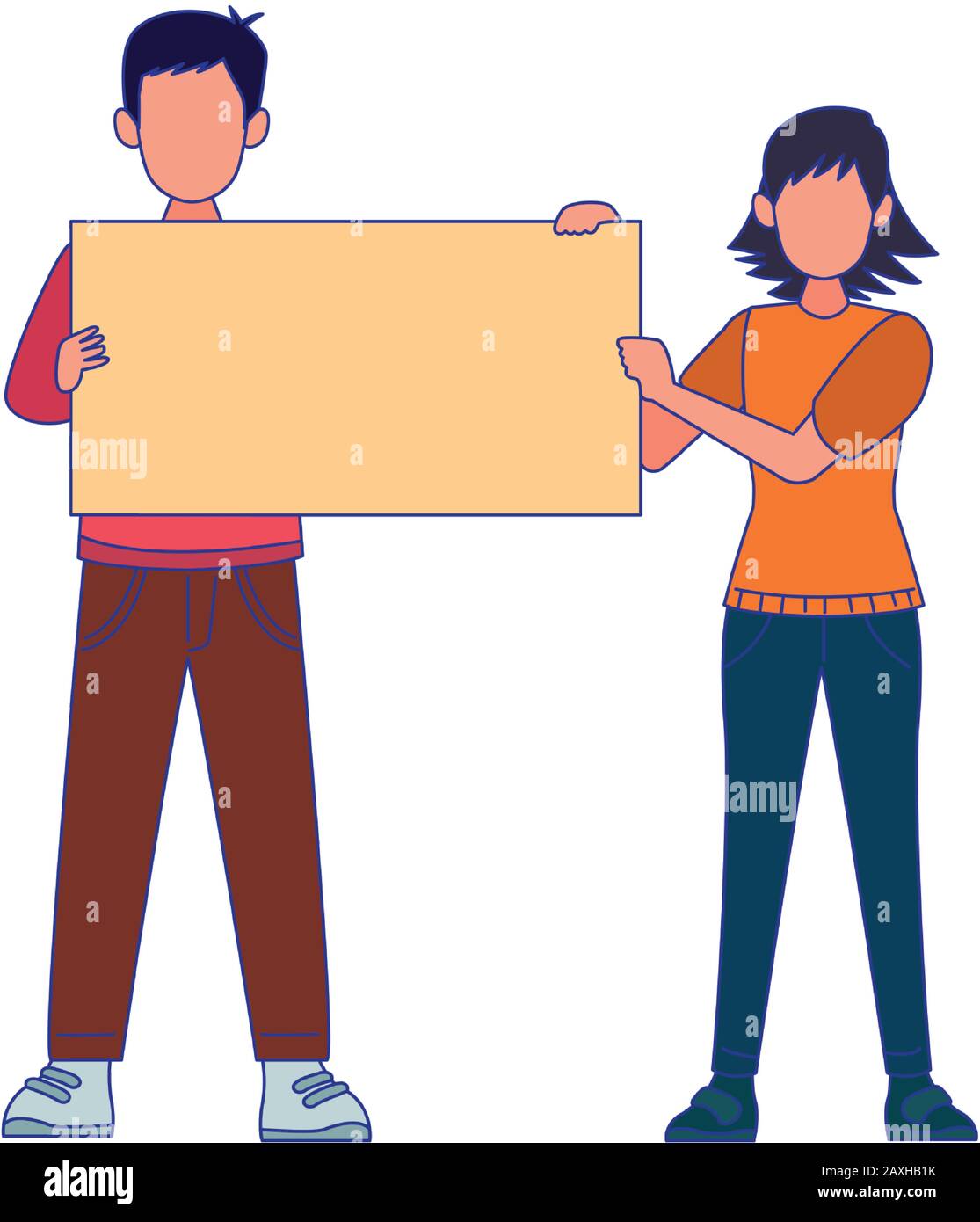 Angry man holding empty protest hi-res stock photography and images - Alamy