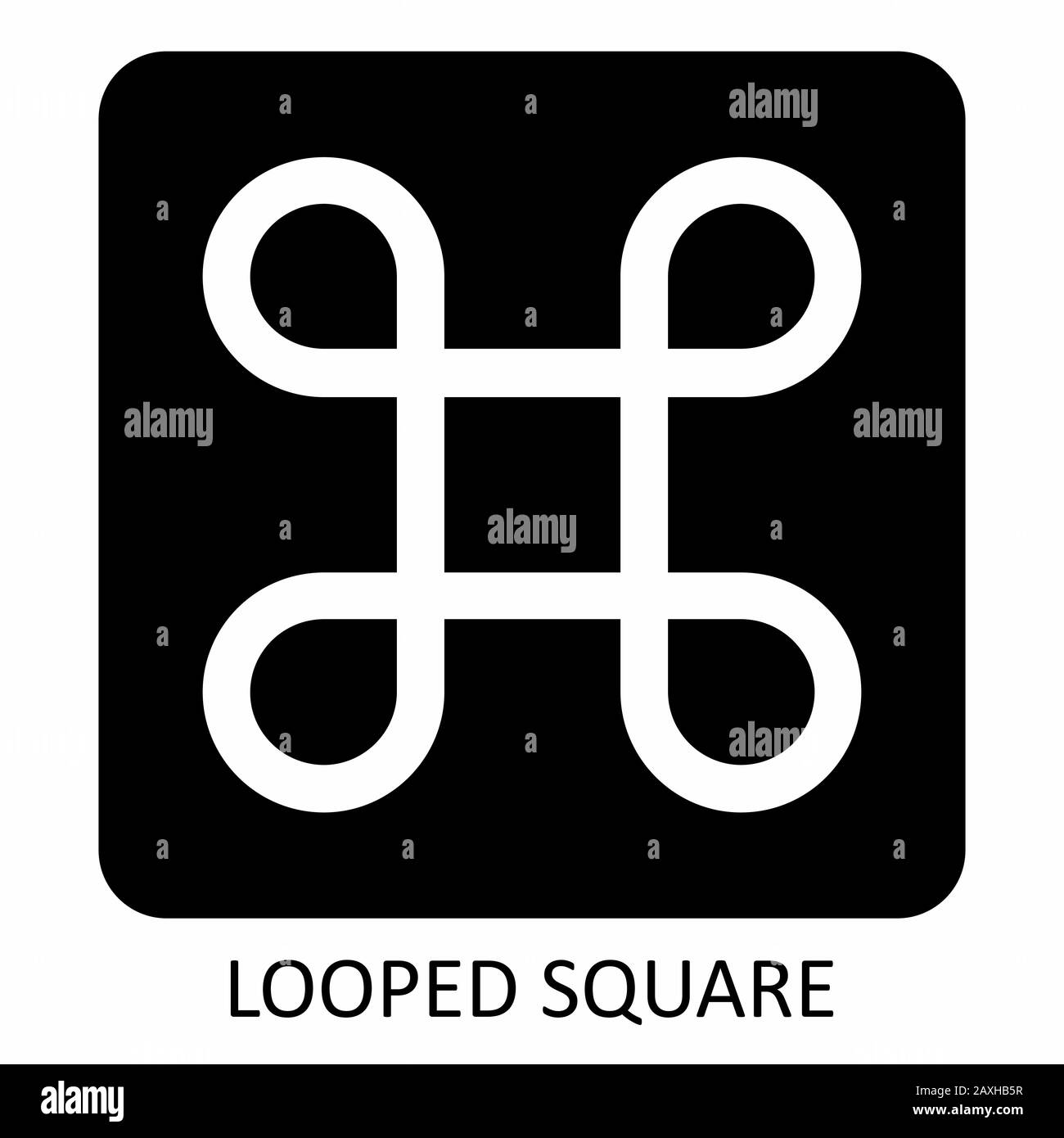 Looped Square Icon Stock Vector Image & Art - Alamy