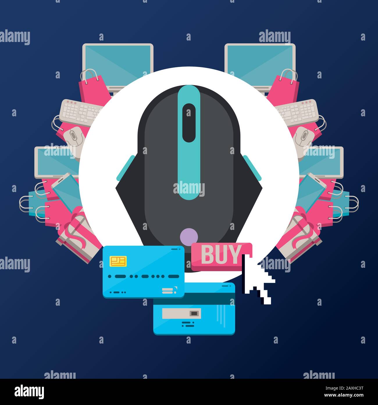 computer mouse hardware isolated icon Stock Vector Image & Art - Alamy