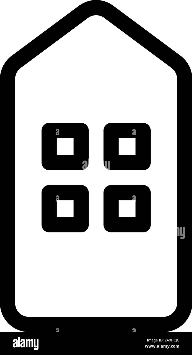The bar code is an icon vector. Isolated contour symbol illustration ...