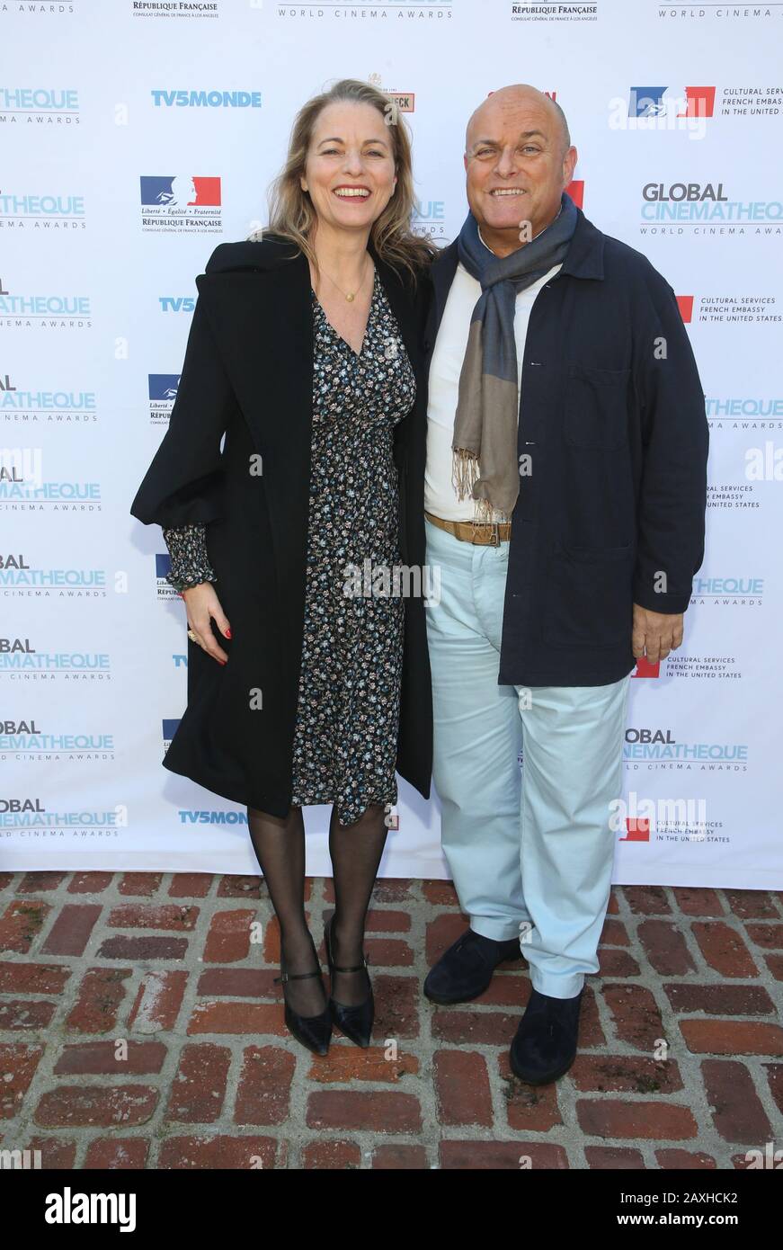 Beverly Hills, Ca. 10th Feb, 2020. Louise Salter, Nigel Daly, at Global CINEMATHEQUE presents ...