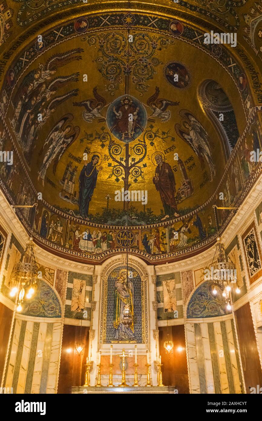 England, London, Westminster, Westminster Cathedral, Lady Chapel ...