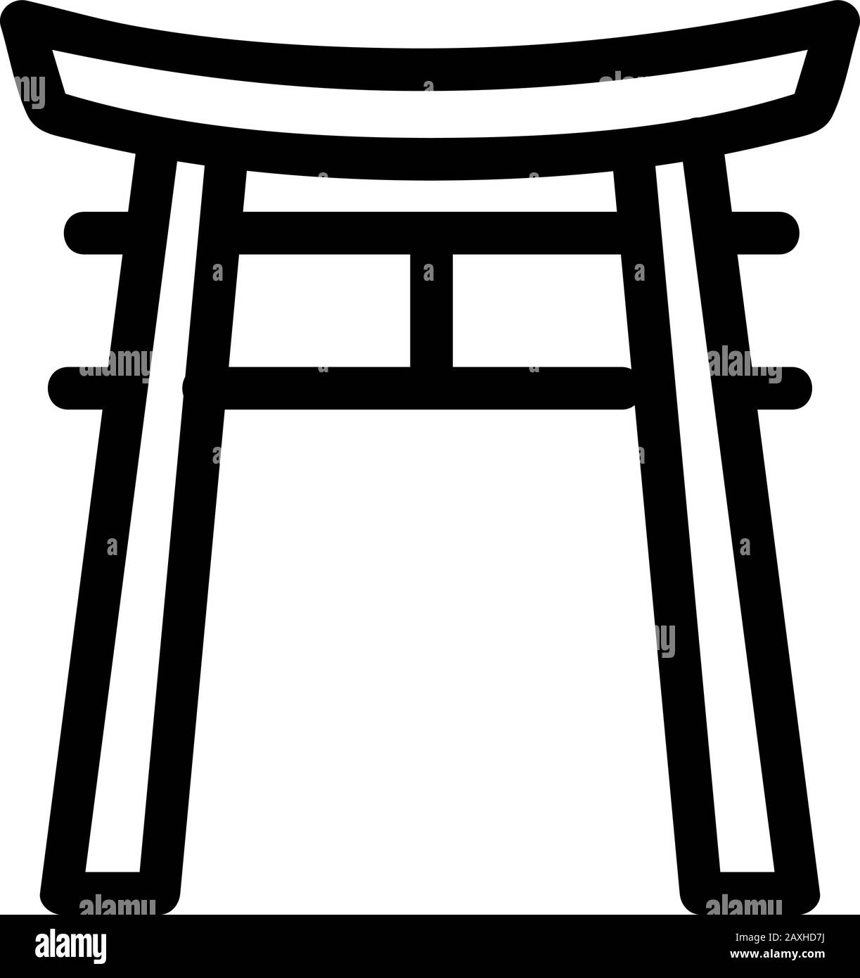 Tokyo icon vector. Isolated contour symbol illustration Stock Vector ...